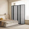 VEVOR Room Divider, 4 Panel Japanese Room Divider, Wood Folding Privacy ...