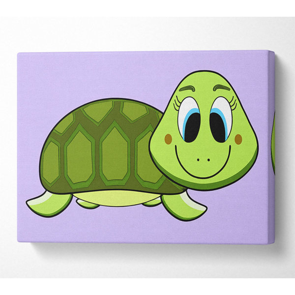 Harriet Bee Happy Turtle Lilac - Wrapped Canvas Print | Wayfair.co.uk