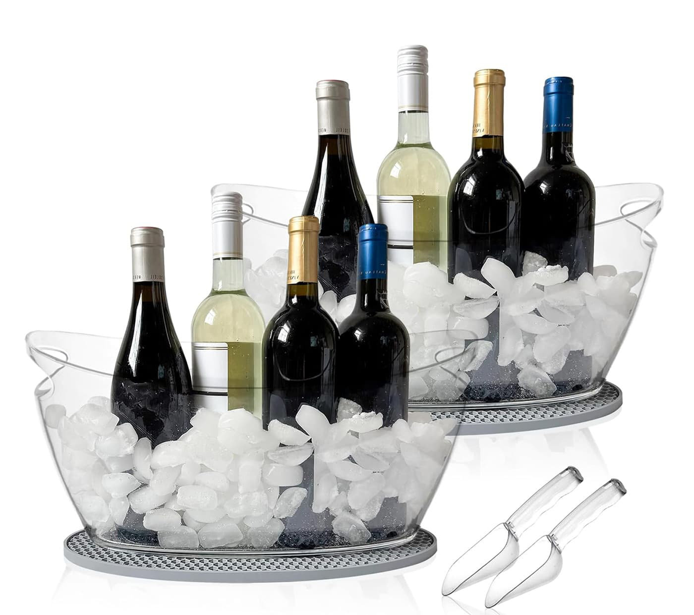 Latitude Run® Clear Big Square Beverage Tub: Ideal for Party ...