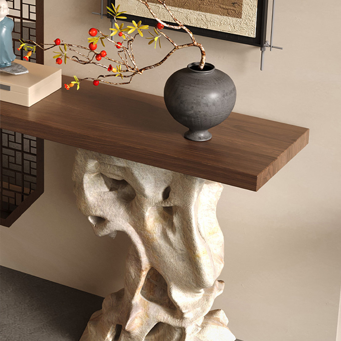 DURBIL Retro Minimalist Art Console Table | Wayfair