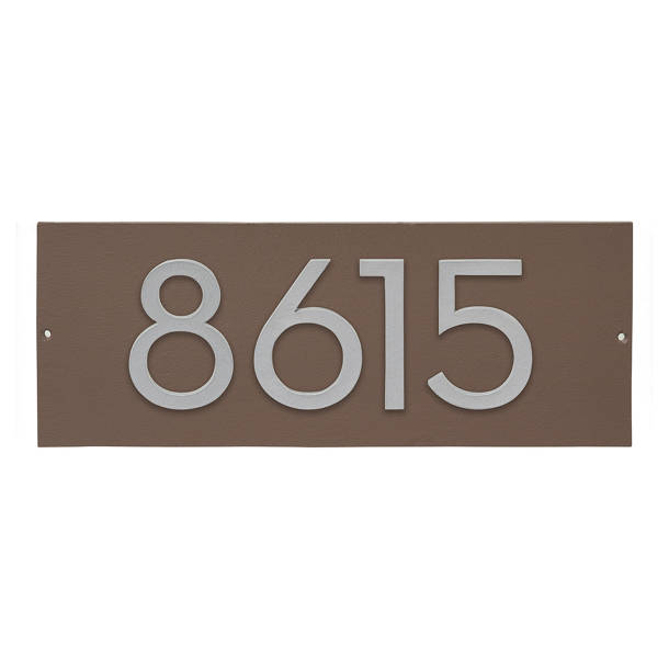 Montague Metal Products Floating Modern 4" Number Horizontal Address ...