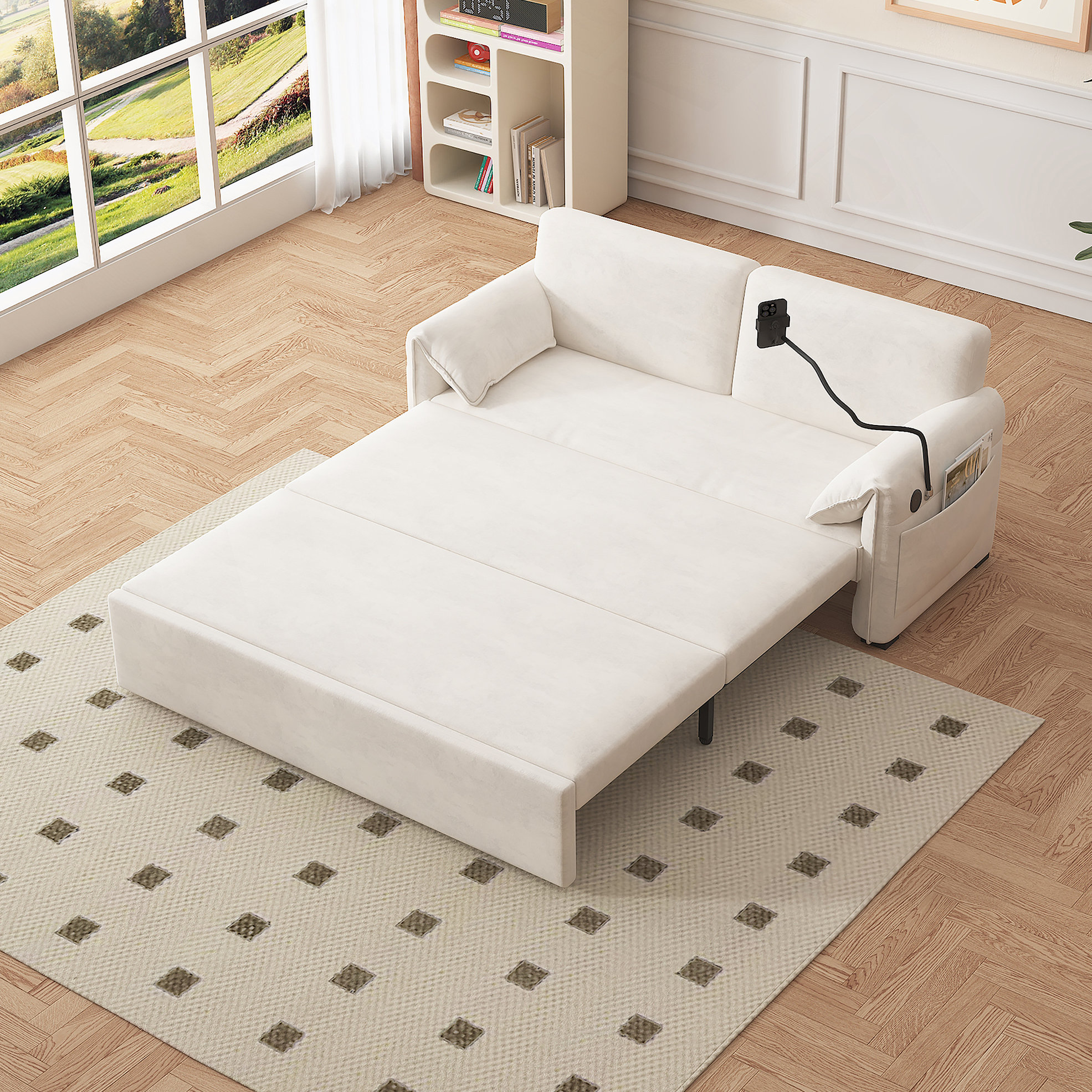 BOSTINS Versatile Multifunctional Sofa Bed With Three Switchable Modes ...