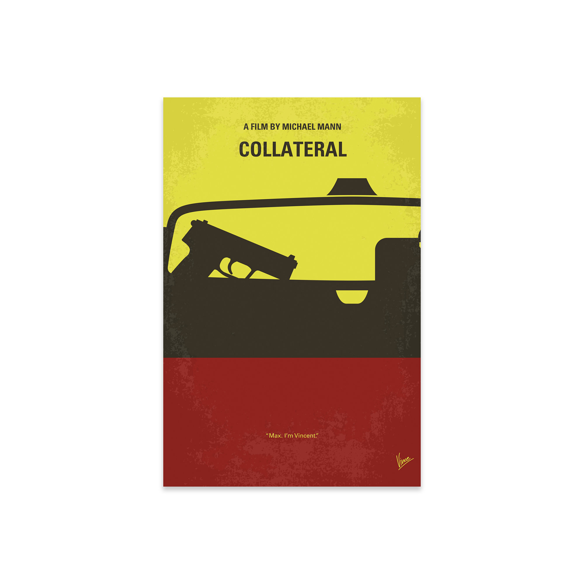 iCanvas Collateral Minimal Movie Poster Print On Acrylic Glass ...