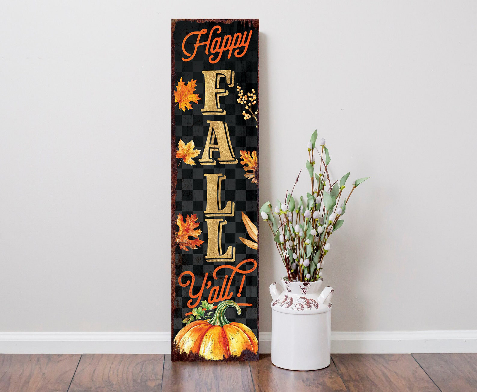 The Holiday Aisle® Happy Fall Y'all Door Mural | Wayfair