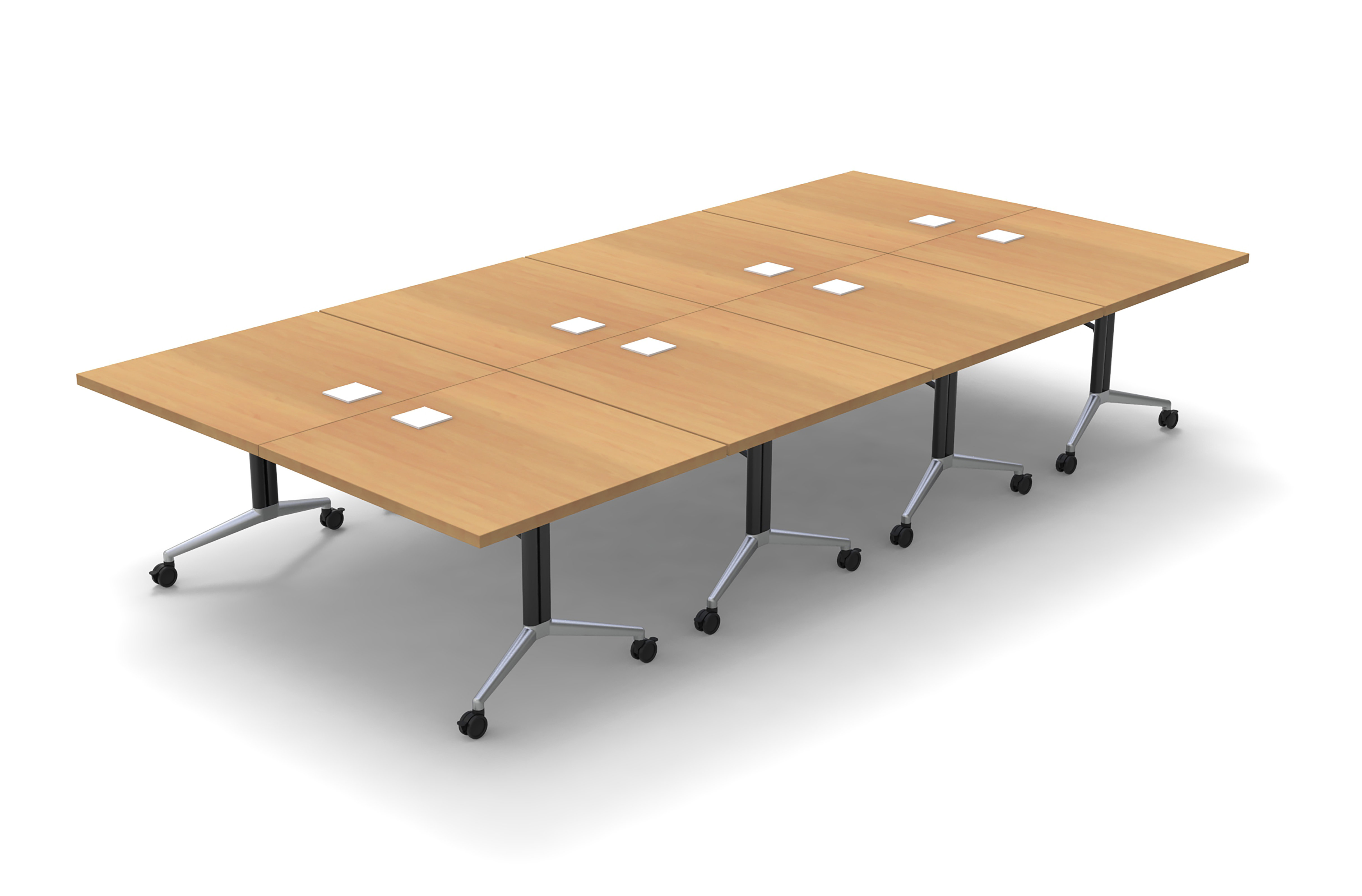 The Twillery Co.® Albin 18 Person Conference Meeting Tables with 18 ...