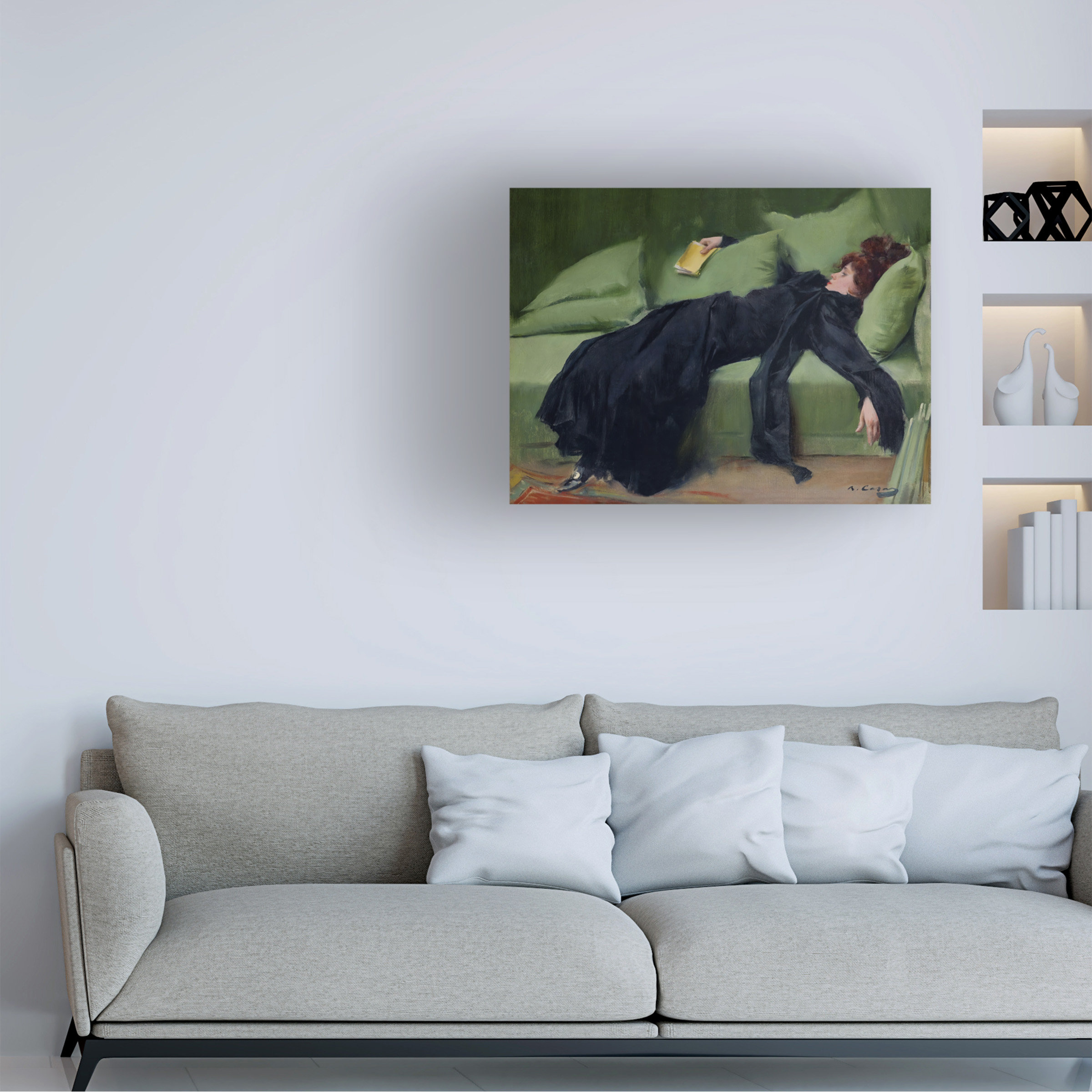 Lark Manor™ Amarian Decadent Young Woman After The Dance Ramon Casas ...