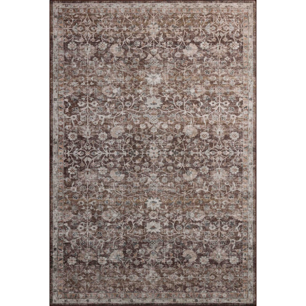 Amber Lewis x Loloi Machine Washable Josie Earth / Natural Area Rug ...