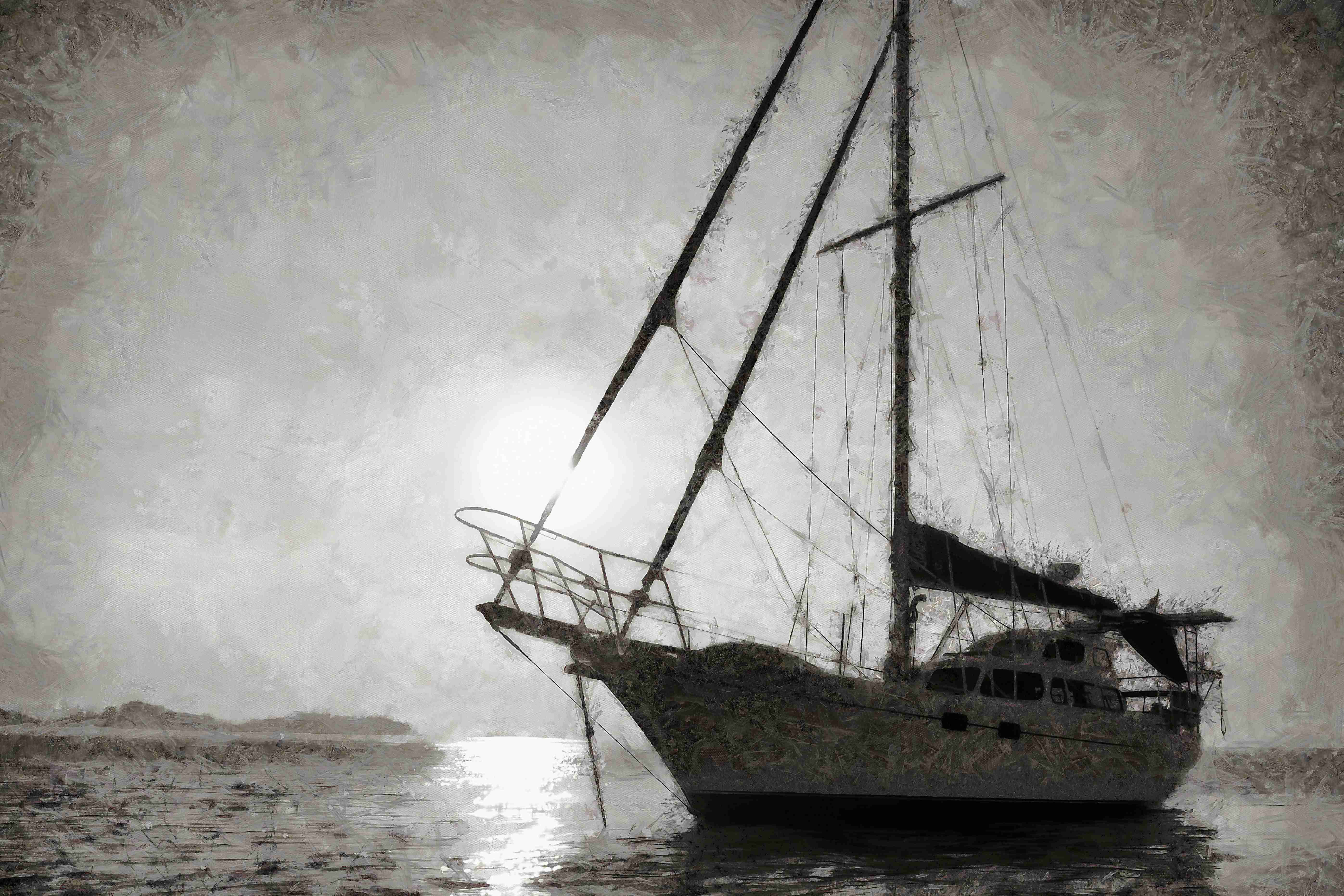 Ebern Designs Painted Grey Boat - Wayfair Canada