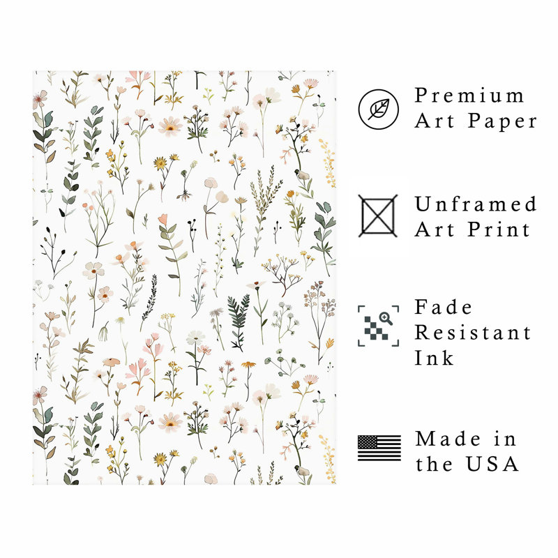 Winston Porter Botanical Cottagecore Plants VI Cottage Unframed Art ...