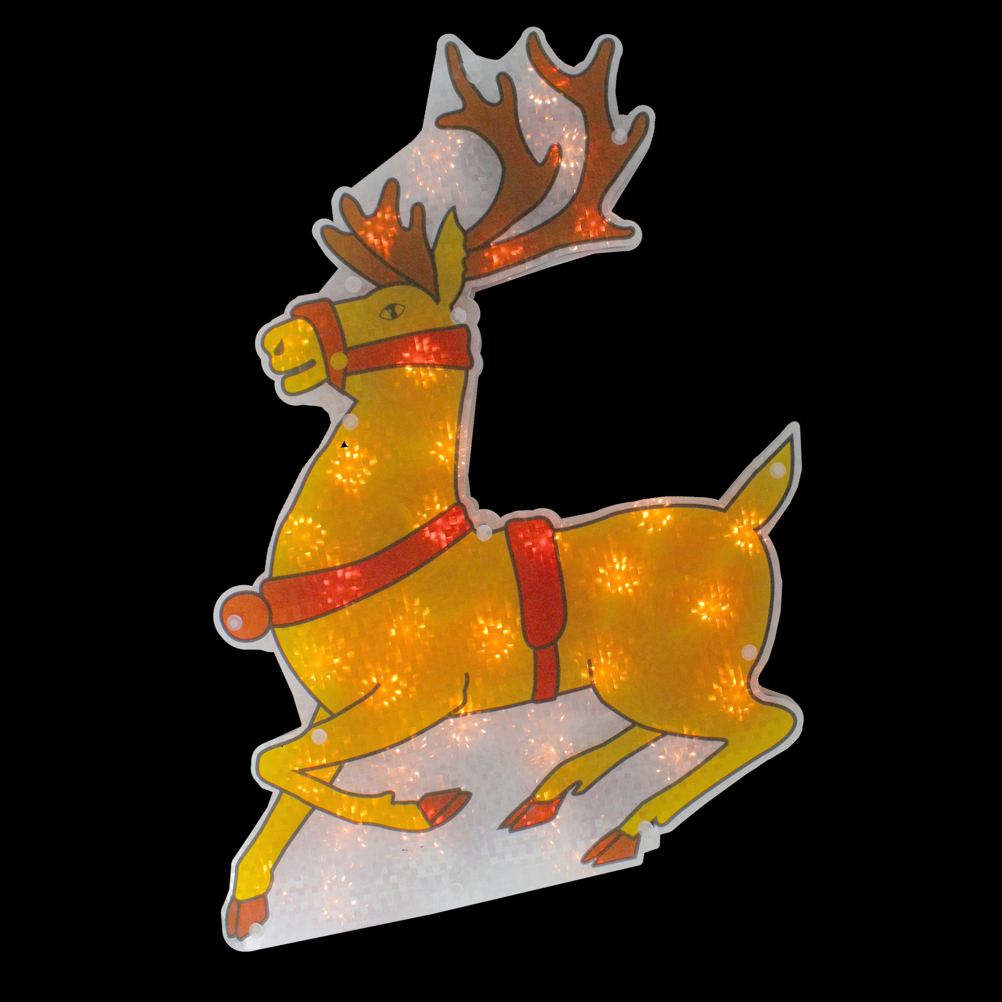 Northlight Seasonal Shimmering Reindeer Christmas Window Lighting ...