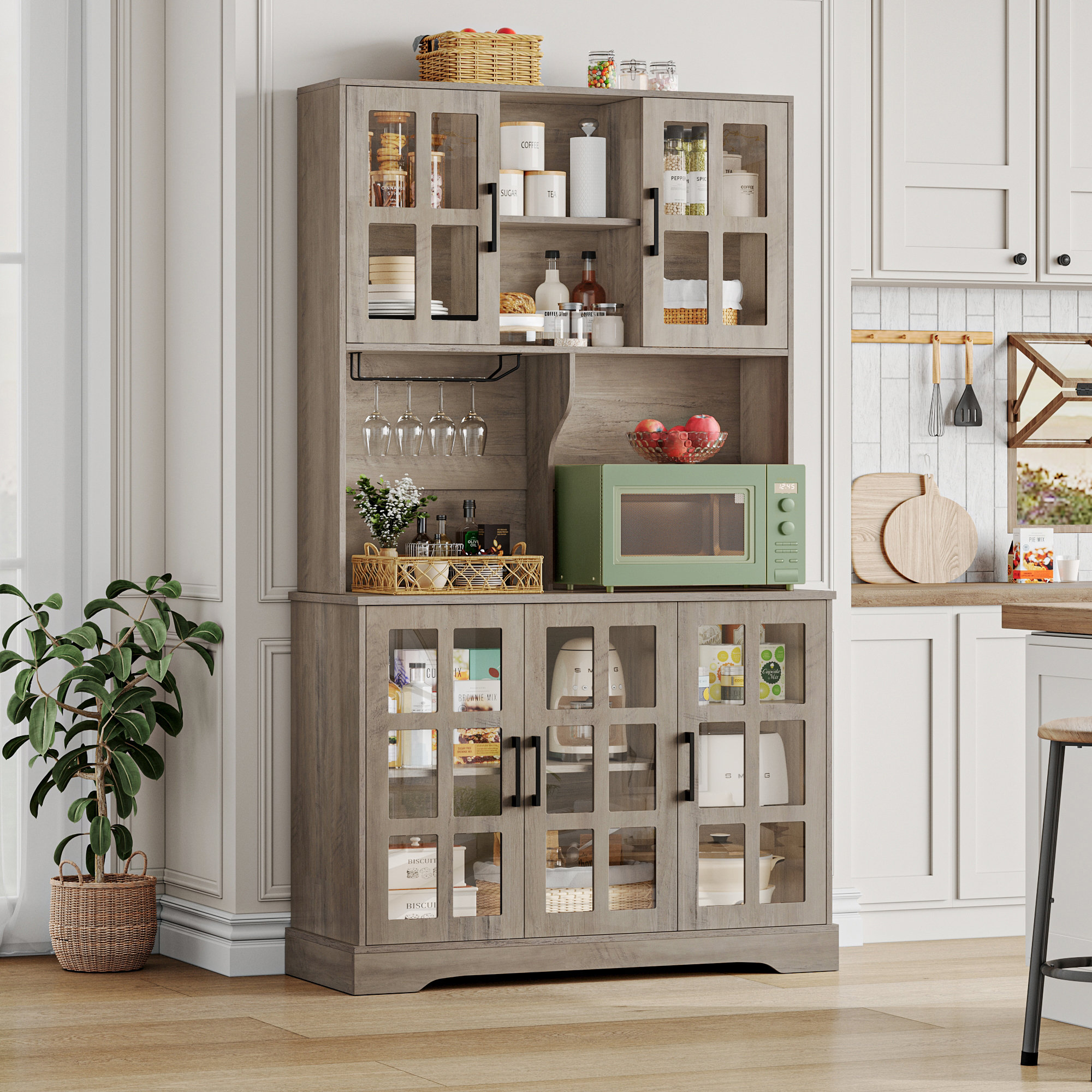 Lark Manor Areecia 70.9" Kitchen Pantry & Reviews - Wayfair Canada