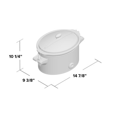 Hamilton Beach® Stay or Go® 6 Quart Slow Cooker Serves 7 Plus Silver ...