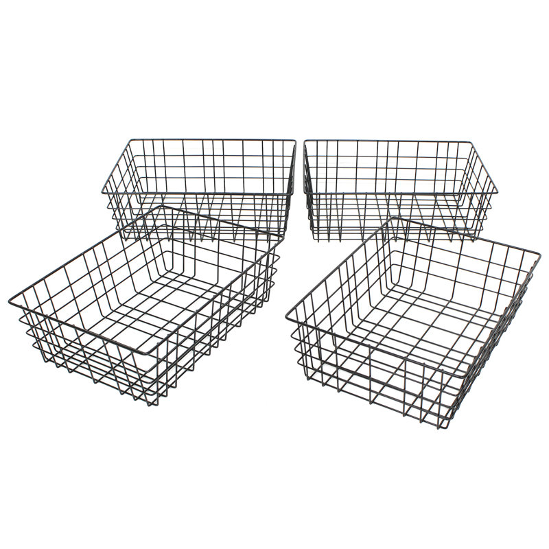 Gracie Oaks Rectangle Wire Basket & Reviews - Wayfair Canada