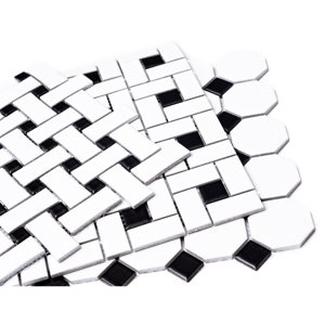 Long Island Mosaics & Tile Helix 1" x 1" Porcelain Mosaic Tile | Wayfair