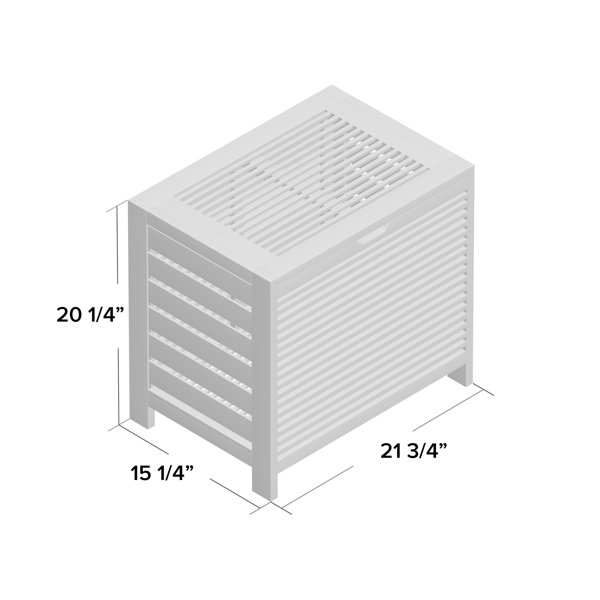 Dotted Line™ Ayden Solid Bamboo Wood Hamper & Reviews | Wayfair