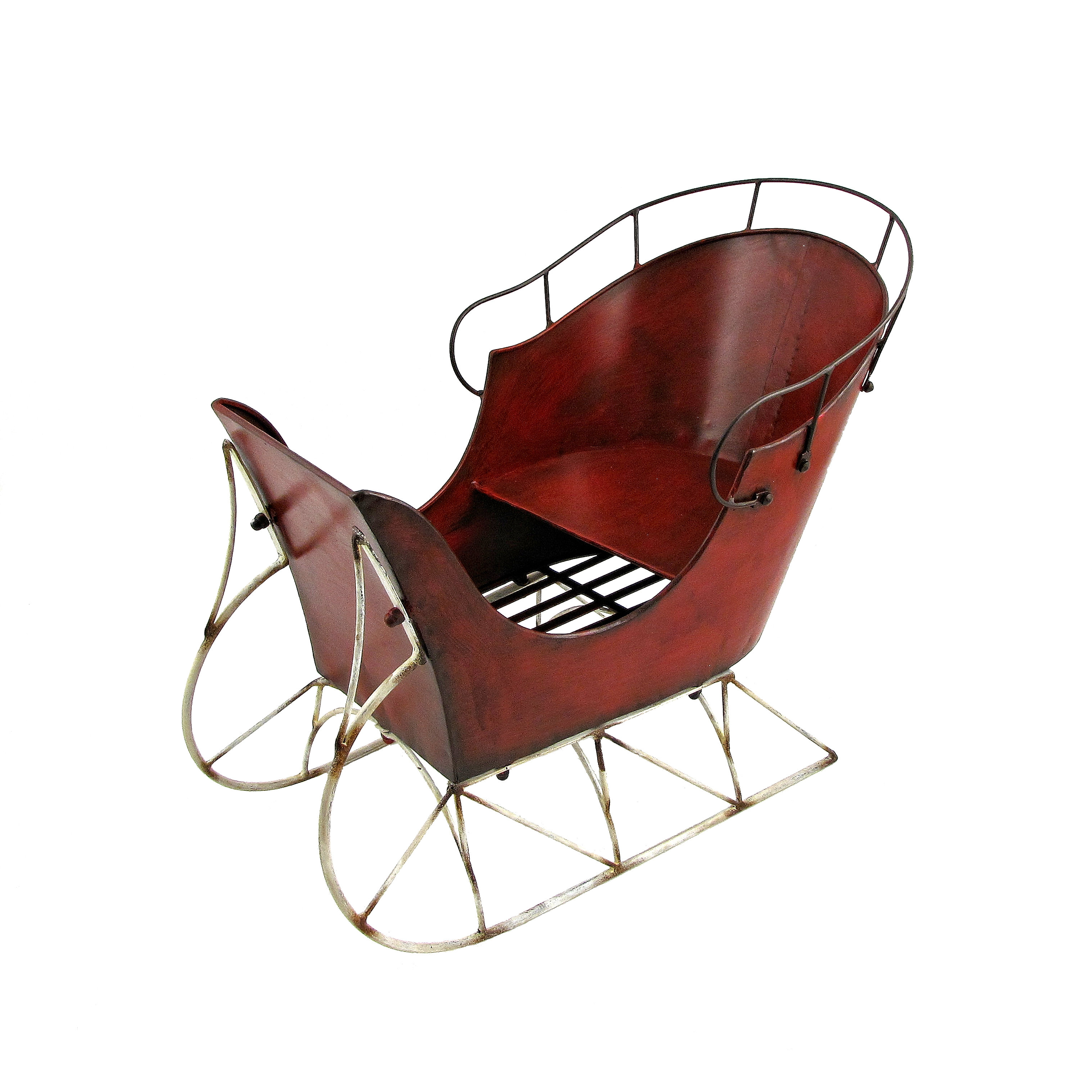 The Holiday Aisle® 2 Piece Iron Sleigh Set | Wayfair