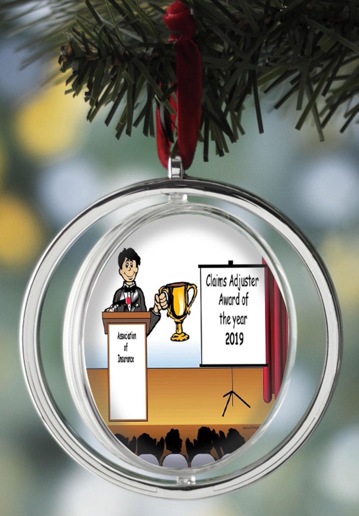 Printed Perfection Personalized Award, Male Double Sided Spinable ...