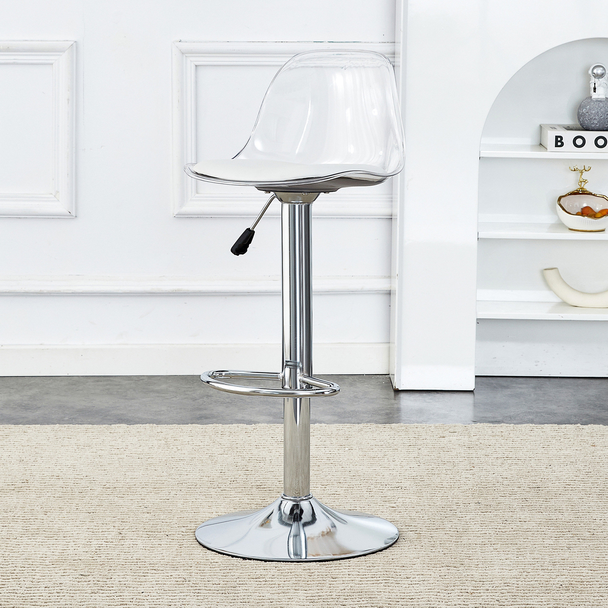 Wrought Studio™ Modern Minimalist Bar Chairs And Bar Stools. Can Rotate ...