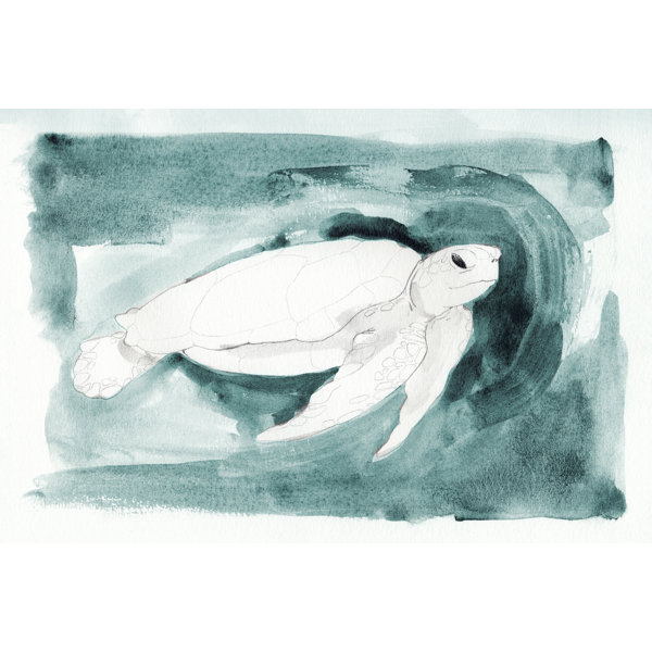 Highland Dunes " Sea Turtle Searching I " by Jacob Green - Wayfair Canada