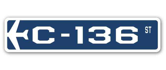 Trinx Bickford C-136 Air Force Aircraft Military Aluminum Street Sign ...