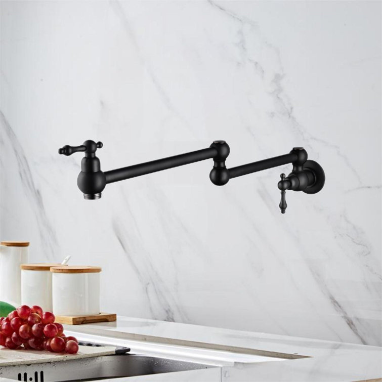 maxbrass Modern retractable kitchen faucet | Wayfair
