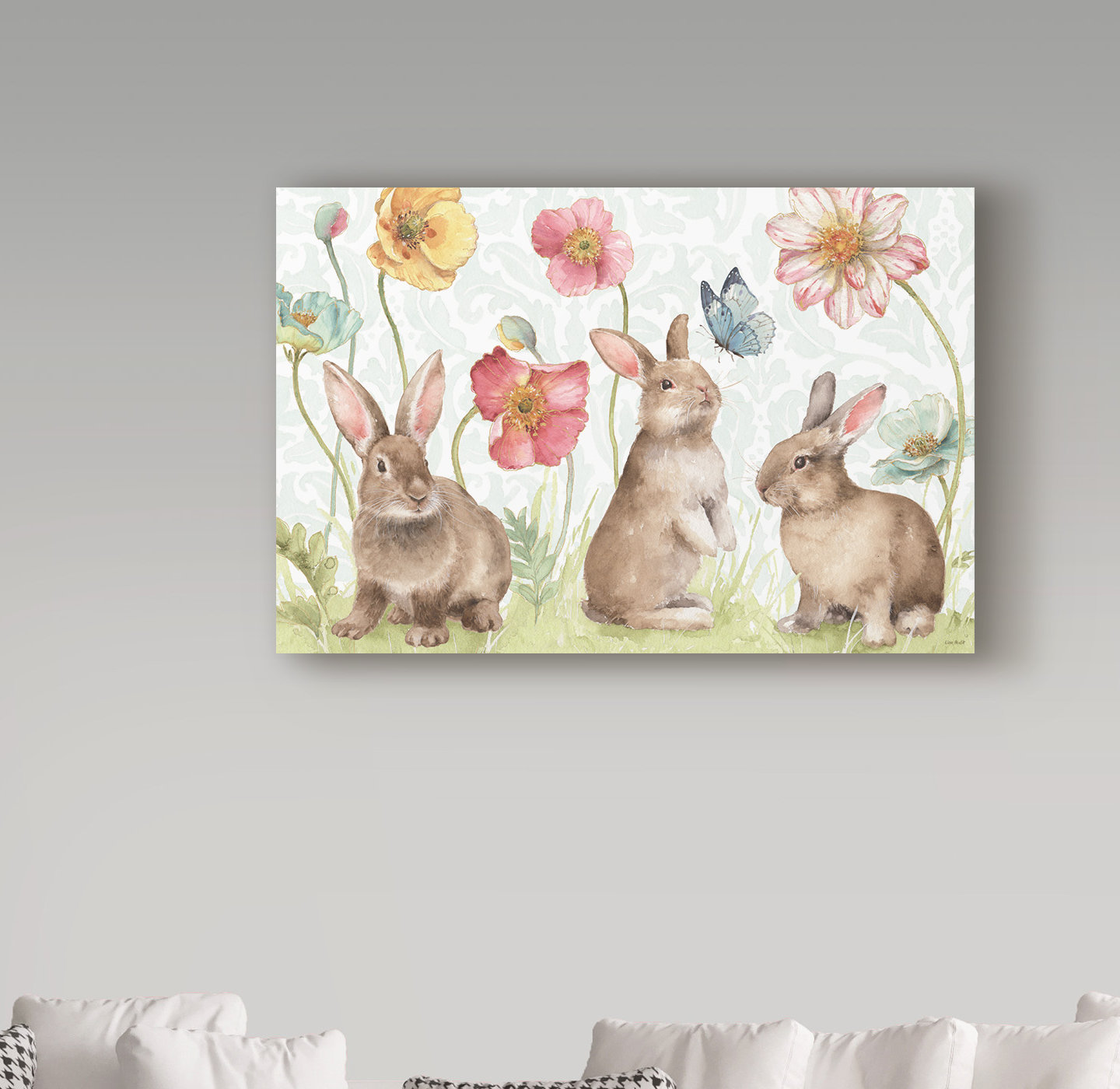 August Grove Spring Softies Bunnies I by Lisa Audit - Print on Canvas ...