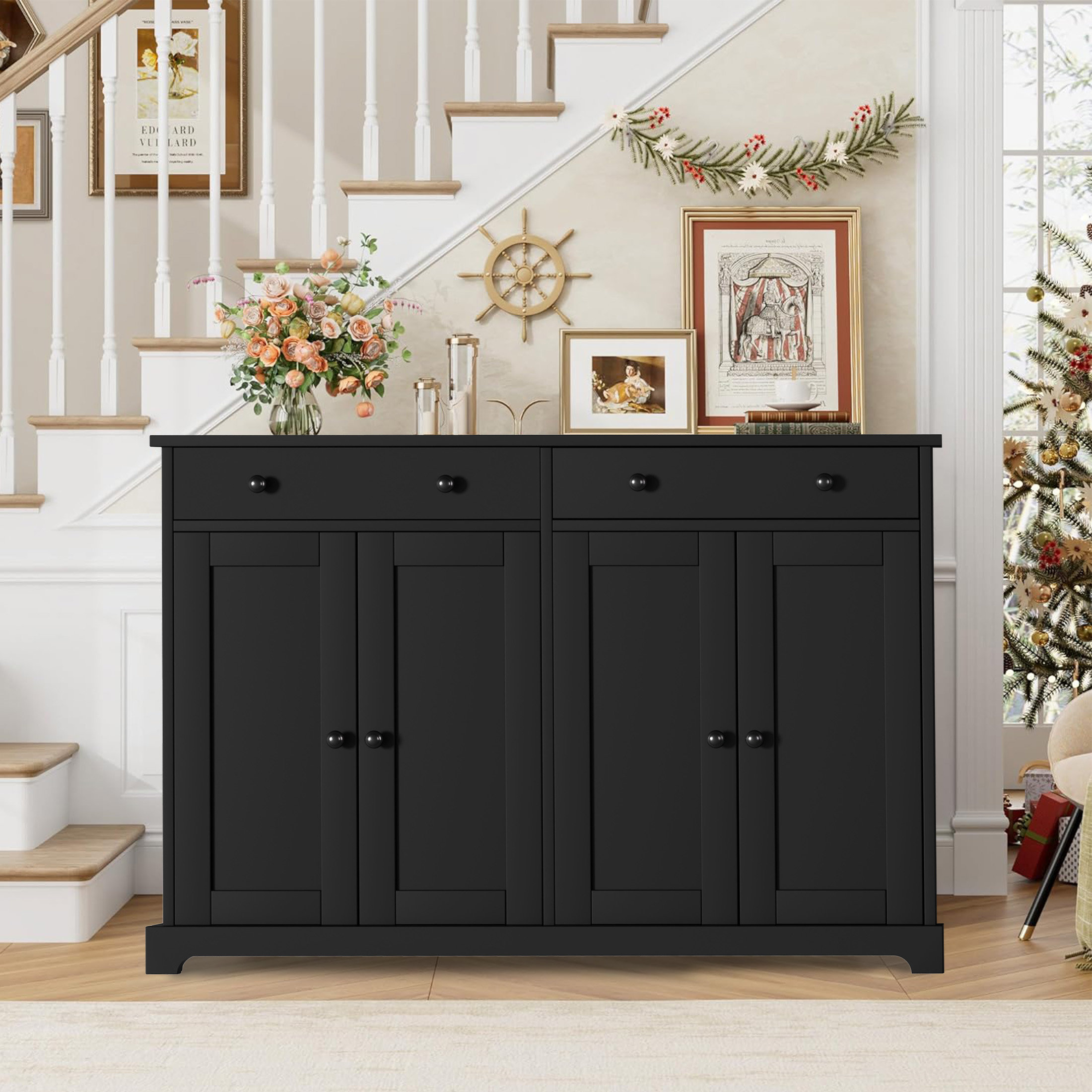 Winston Porter Buffet Valonia With Storage, 51" W Sideboard Buffet ...