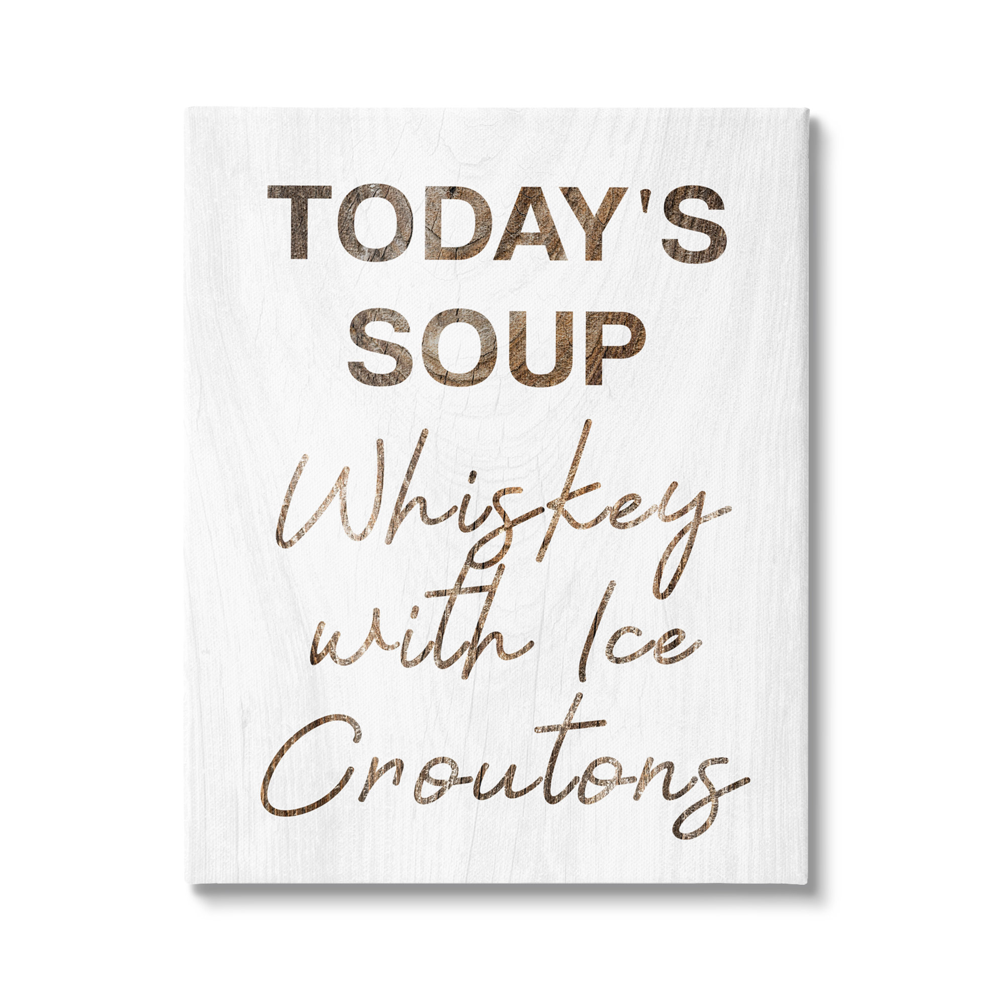 Stupell Industries Whiskey & Ice Croutons Witty Kitchen Cocktail Phrase ...