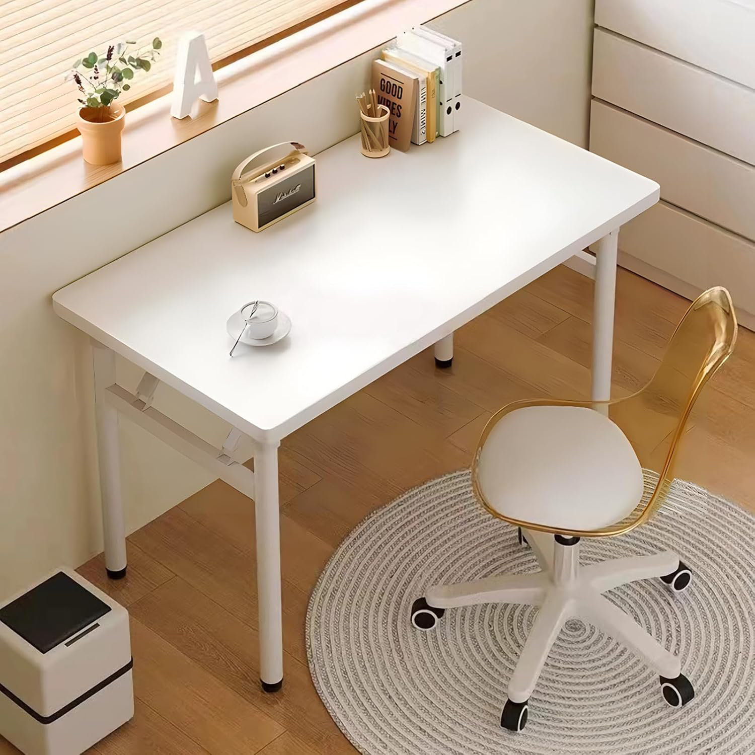 Ebern Designs Computer Desk Study Table No Assembly Required Writing ...