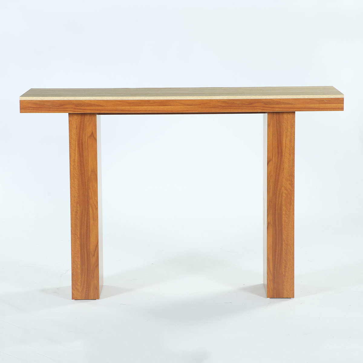 Ebern Designs 62.9 Inch Bar Table Wood Counter Height Pub Table | Wayfair