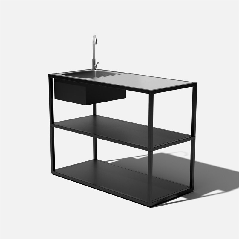 Veradek Outdoor Kitchen Series 47'' Aluminum Grade 304 Stainless Steel ...