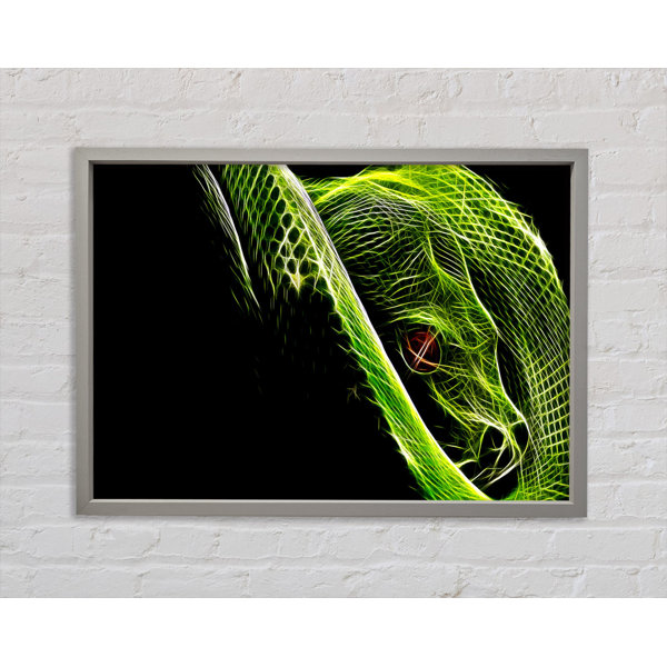 Bright Star Green Blaze Snake - Single Picture Frame Art Prints on ...