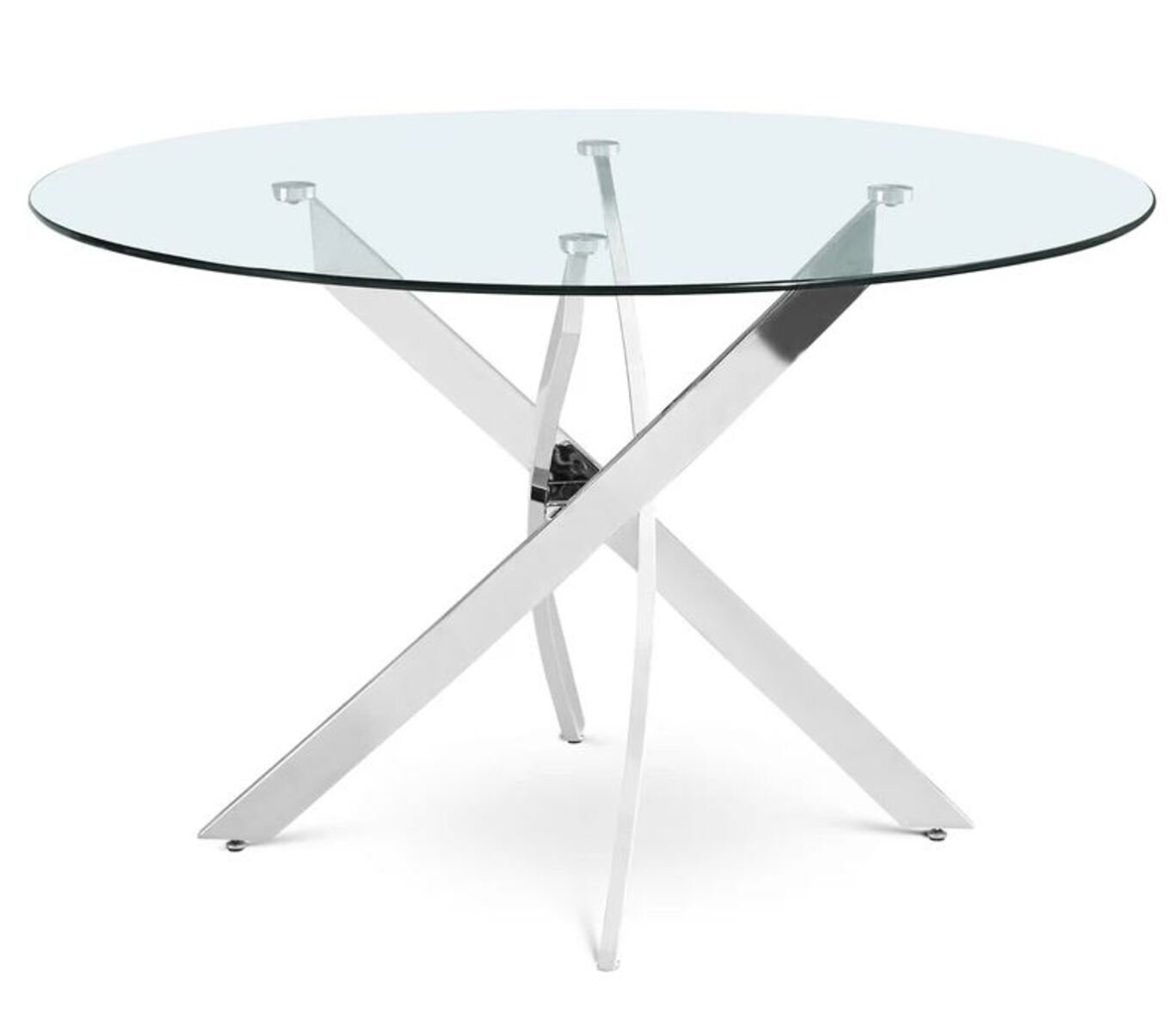Ivy Bronx Leon Glass Dining Table | Wayfair