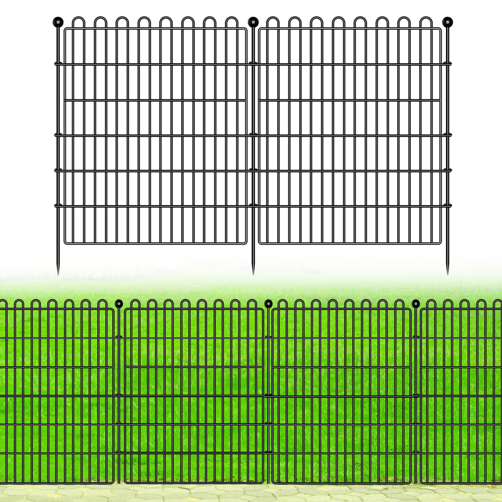 CONTIS Compact 31In White Landscape Fencing – Space-Efficient Panels ...