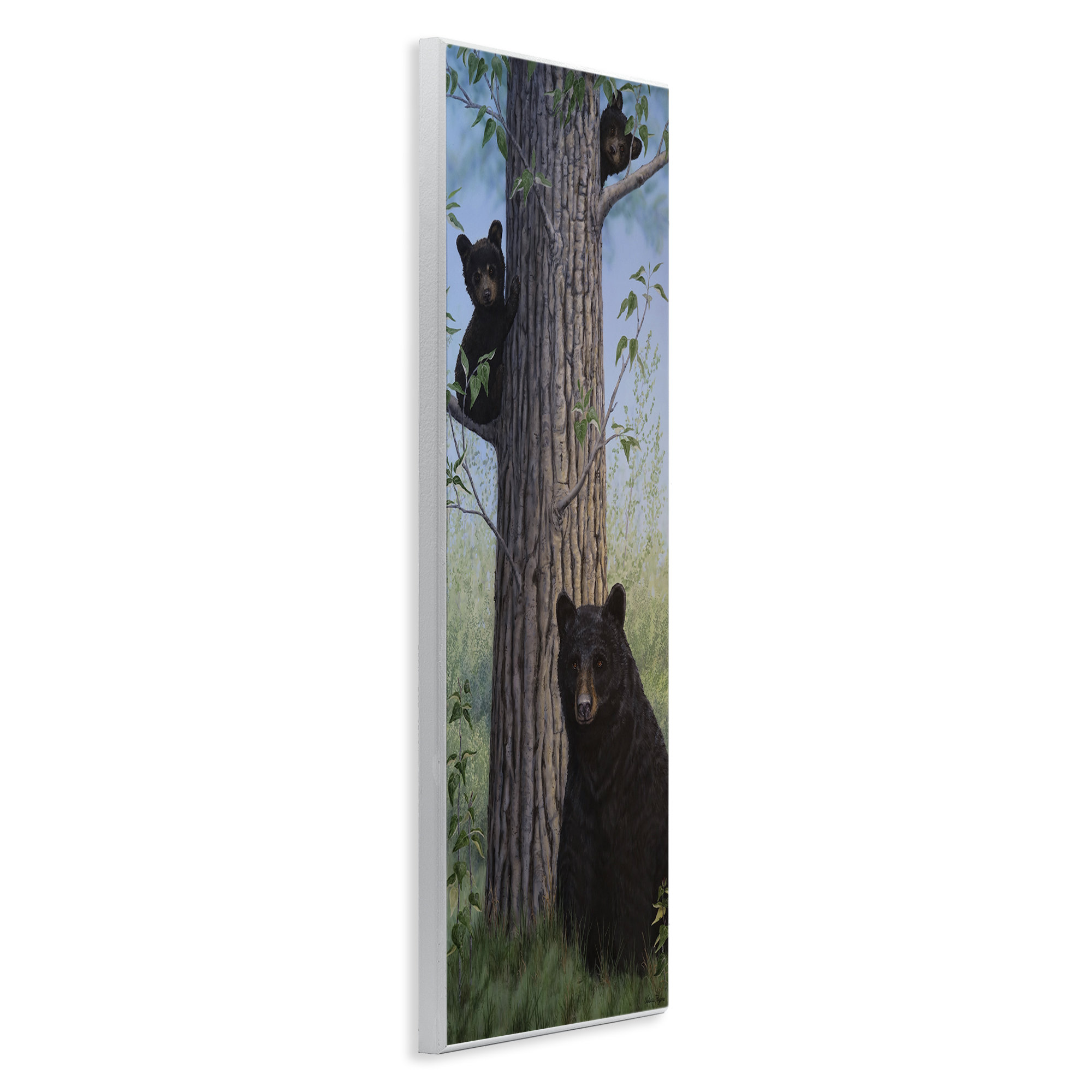 Millwood Pines Mama Bear & Cubs Wall Plaque Art by Valerie Rogers | Wayfair