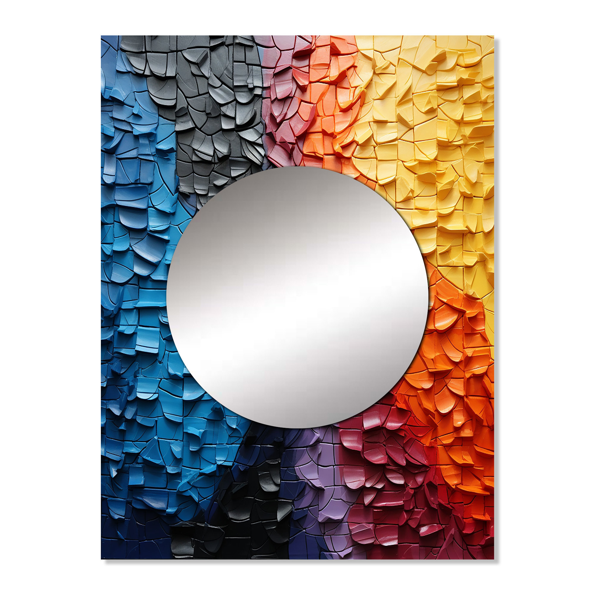 East Urban Home Minimalism Rainbow Prismatic Dreams I - Rainbow Mirror ...