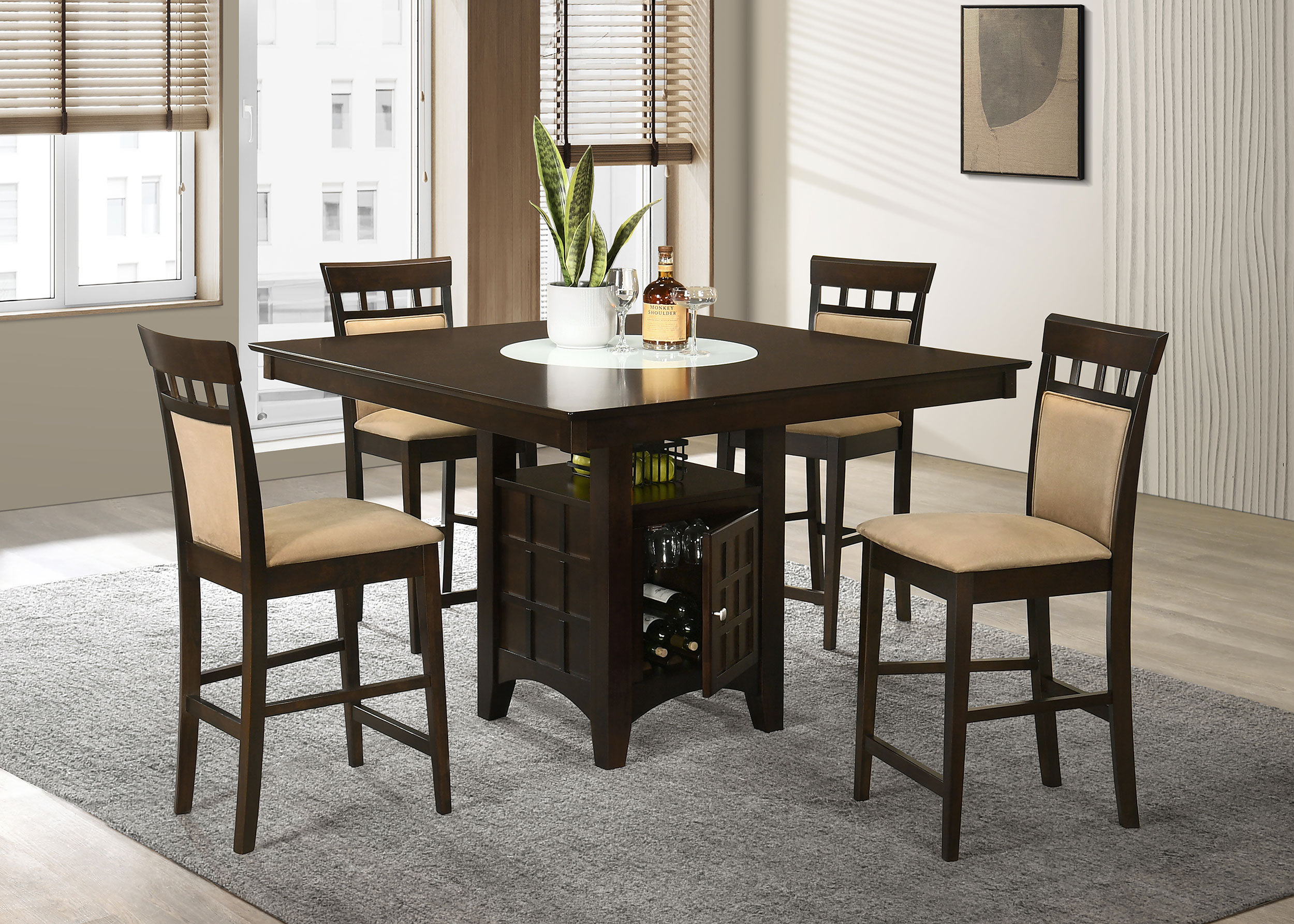Lark Manor™ Elegant Design - Franey 5-Piece Square Counter Height ...