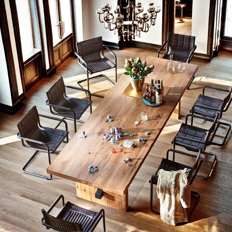 Loon Peak® Kiauna Original Style Rectangular Solid Wood Dining Tables ...