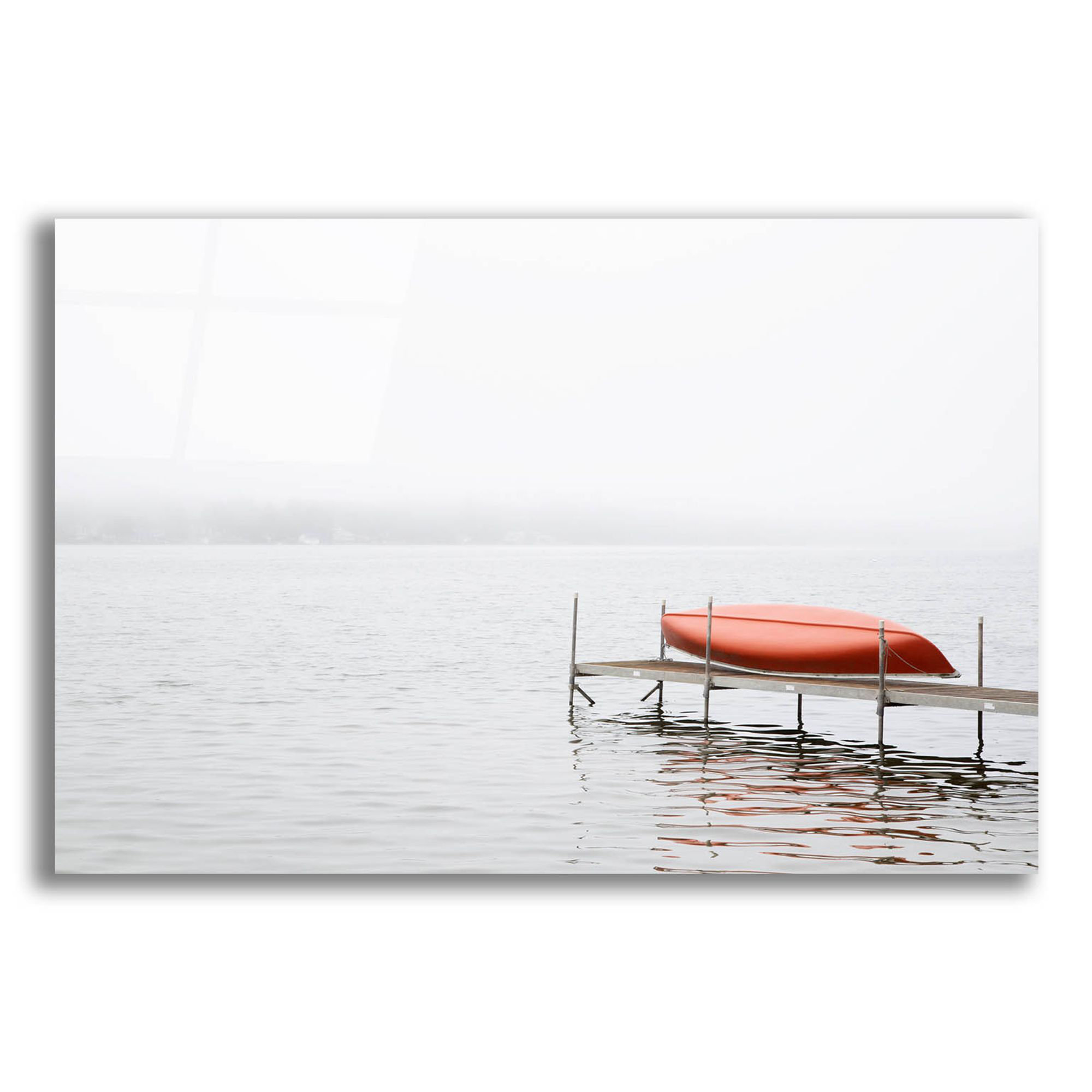 Highland Dunes Red Canoe On Plastic / Acrylic by Brooke T. Ryan Print ...
