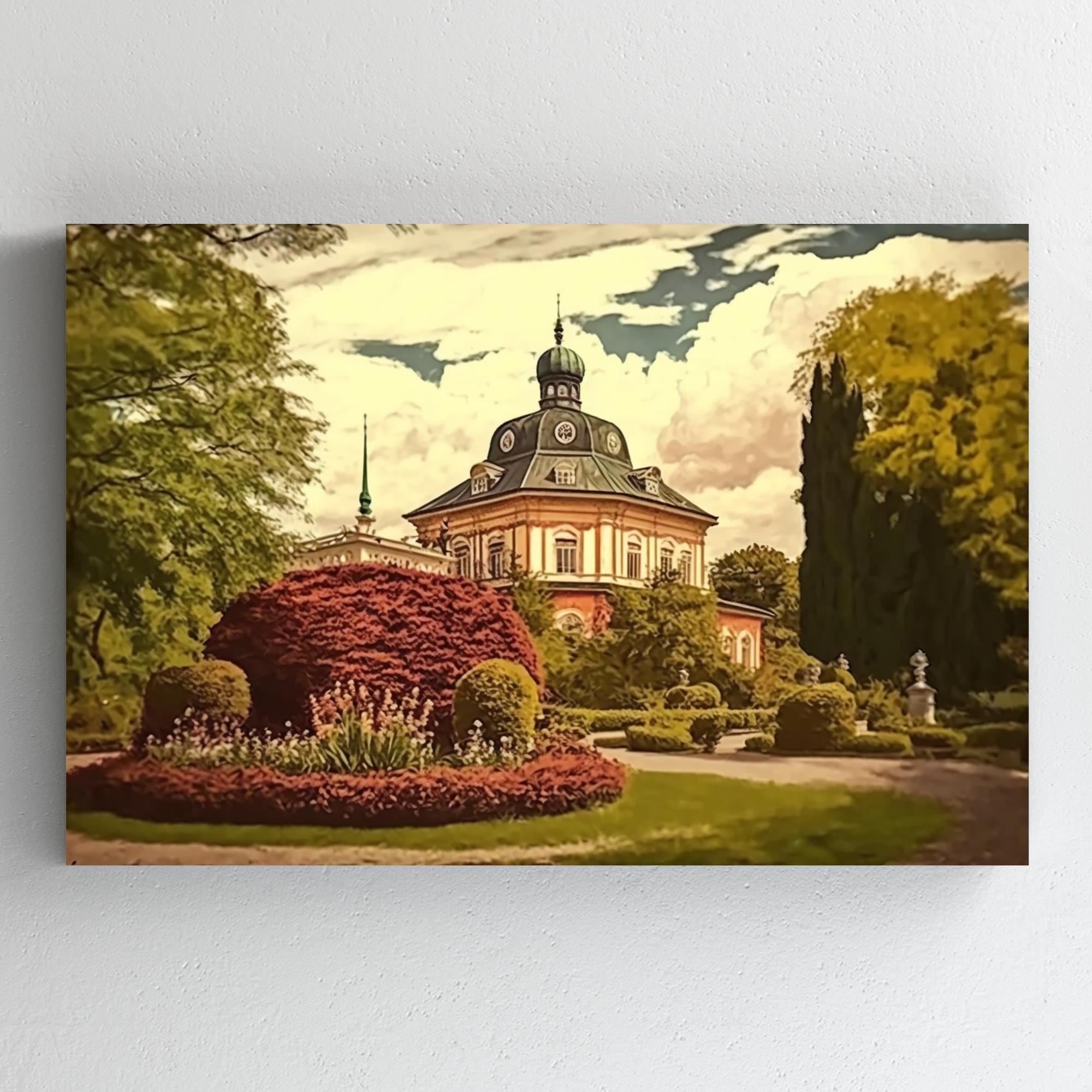 Charlton Home® Youngquist Castle Grounds In Munich 3 On Canvas Graphic ...