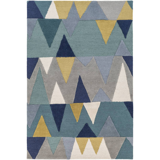 Wrought Studio Amyerra Wool Geometric Rug & Reviews | Wayfair