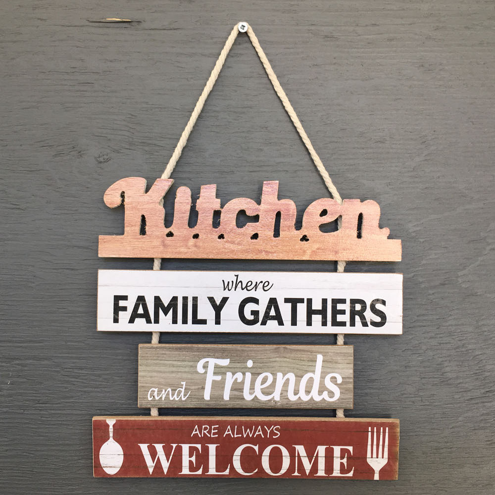Winston Porter Kitchen Chain Sign Wood Wall Décor & Reviews | Wayfair