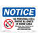 SignMission OSHA Notice - NOTICE Cell Phone Use in Designated Area Only ...