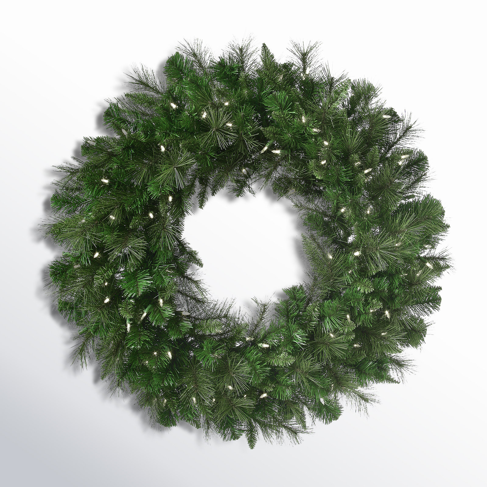 The Twillery Co.® Surrey Deluxe Lighted Polyvinyl Chloride (PVC) Wreath ...