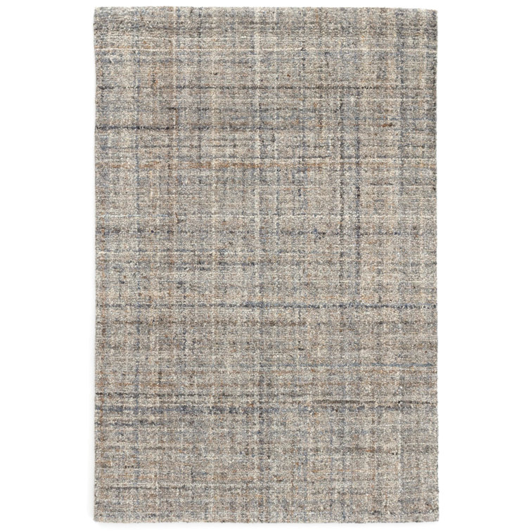 Dash and Albert Rugs Harris Blue/Brown Hand Micro Hooked Wool Rug ...