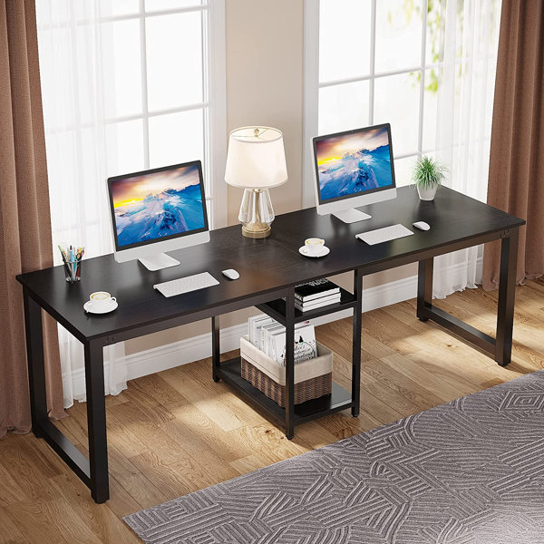 Ebern Designs Daneyah Metal Base Computer Desk & Reviews | Wayfair