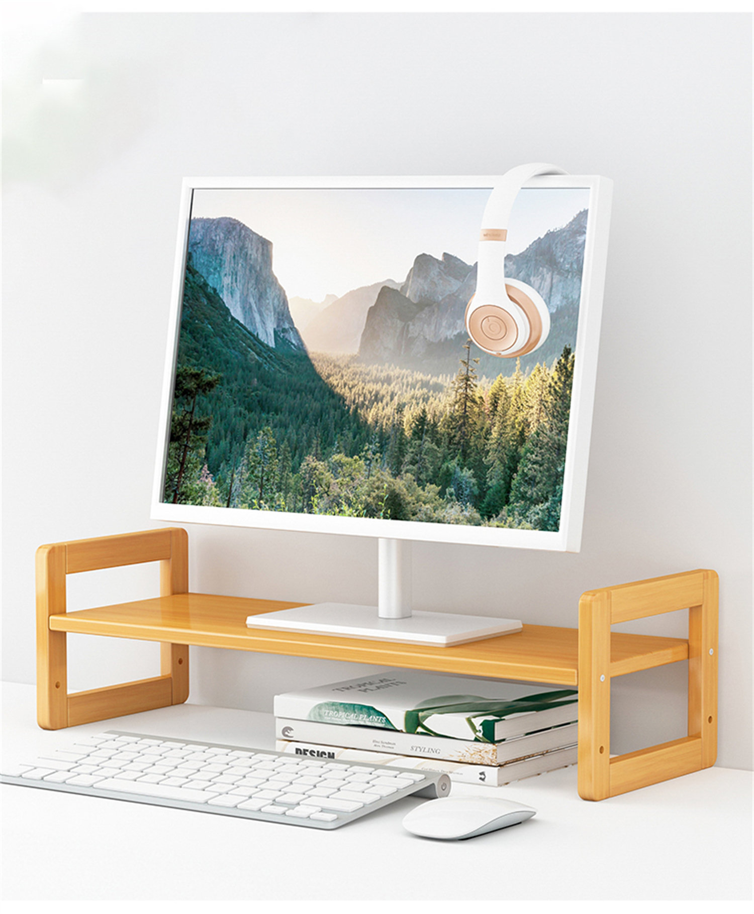 Hokku Designs Desktop Computer Monitor Riser Stand - Wayfair Canada