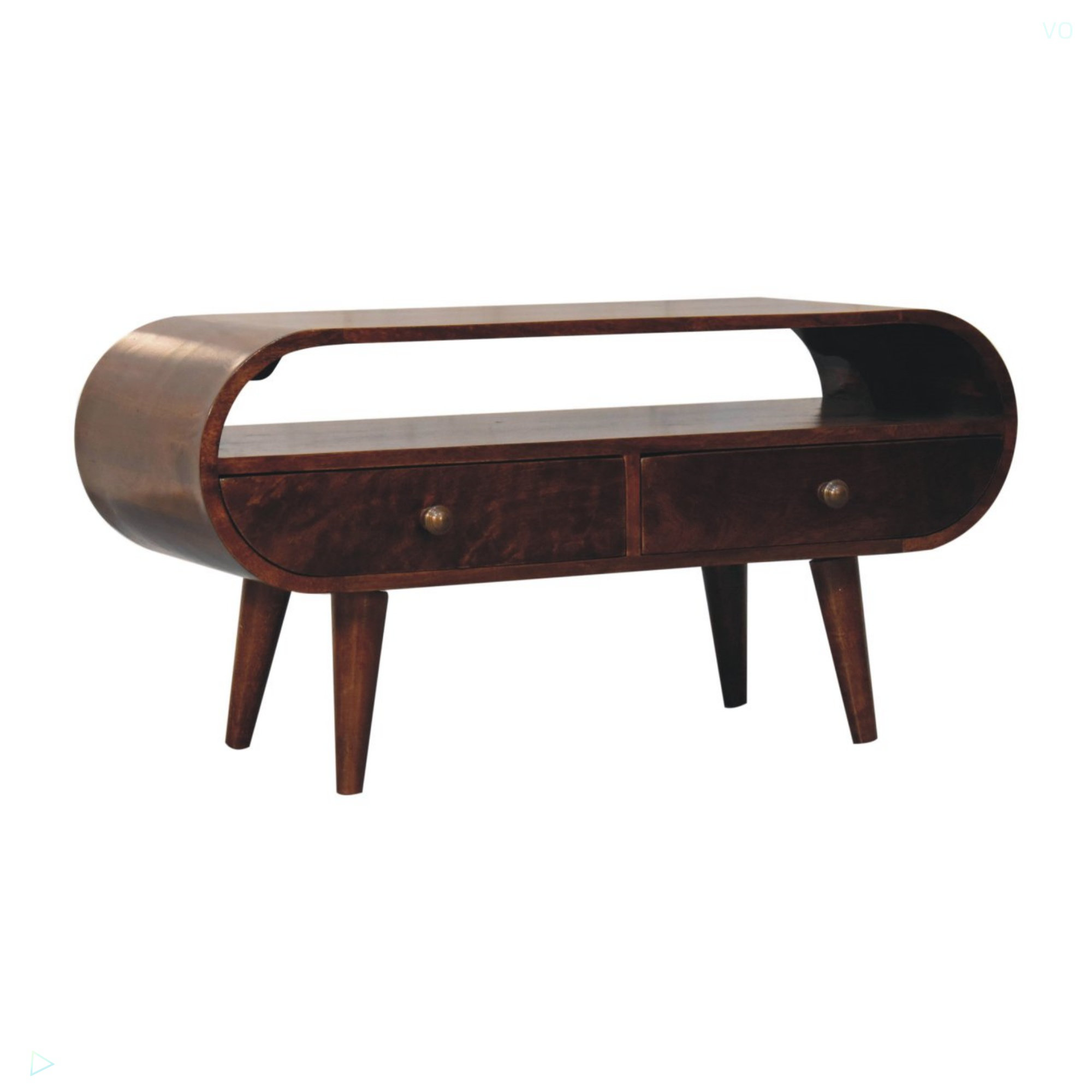 George Oliver Artisan Furniture Solid Wood California Walnut Circular ...