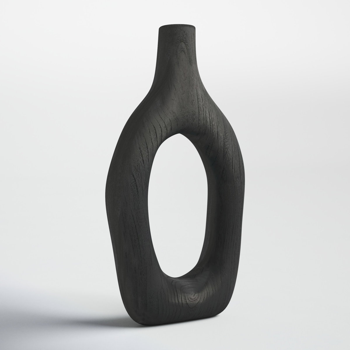 Joss & Main Cut-out Vase, Paulownia Woo, Decorative Rustic Vase for ...