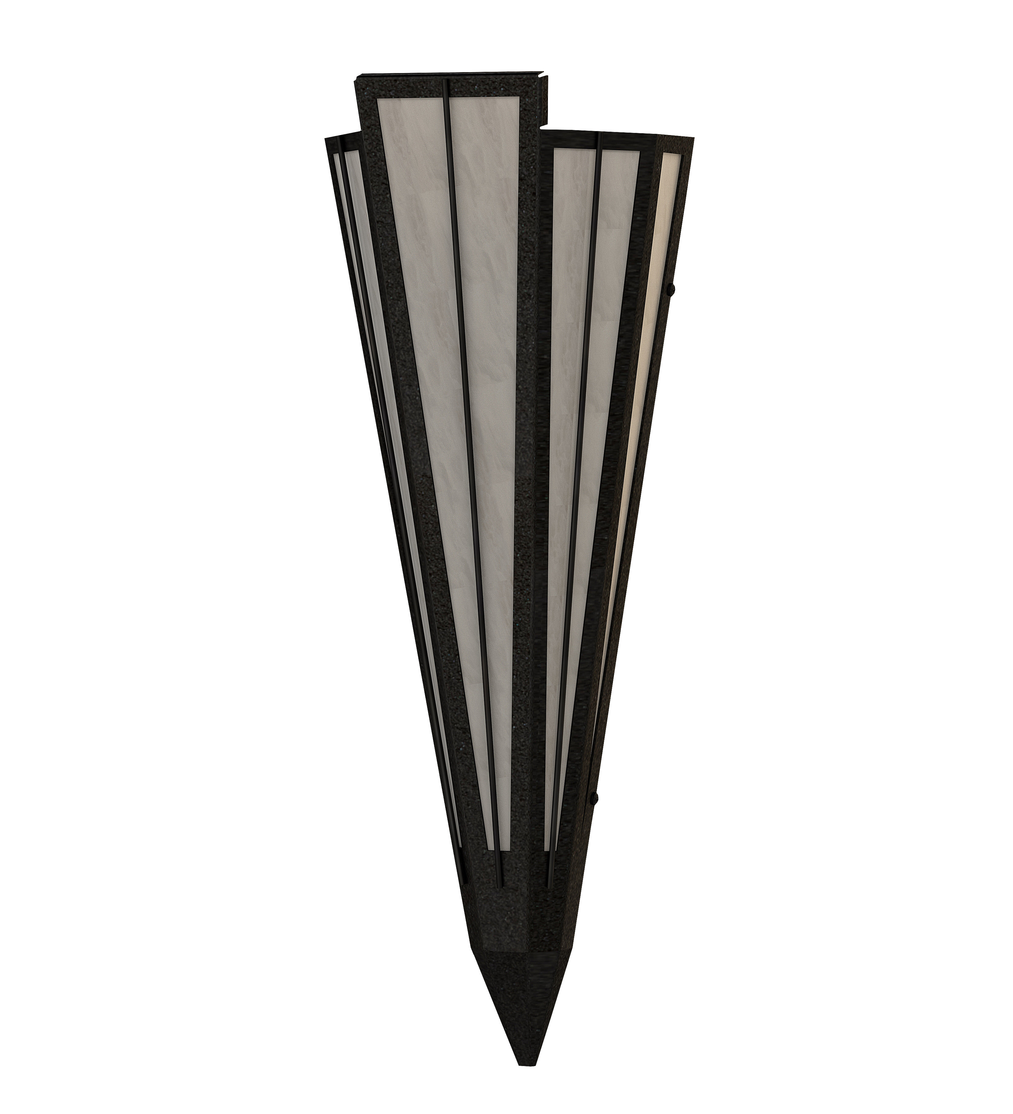 Meyda Lighting Dimmable Textured Black Corner Wall Light | Perigold